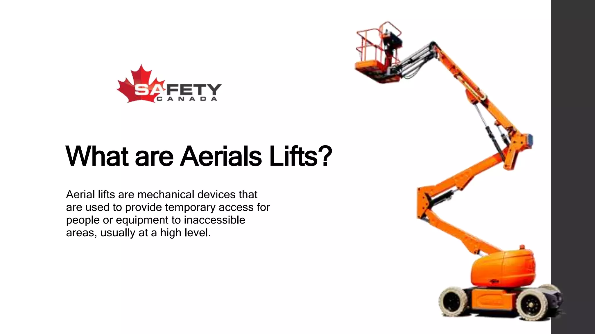 Aerial Lift Safety Training | PPT