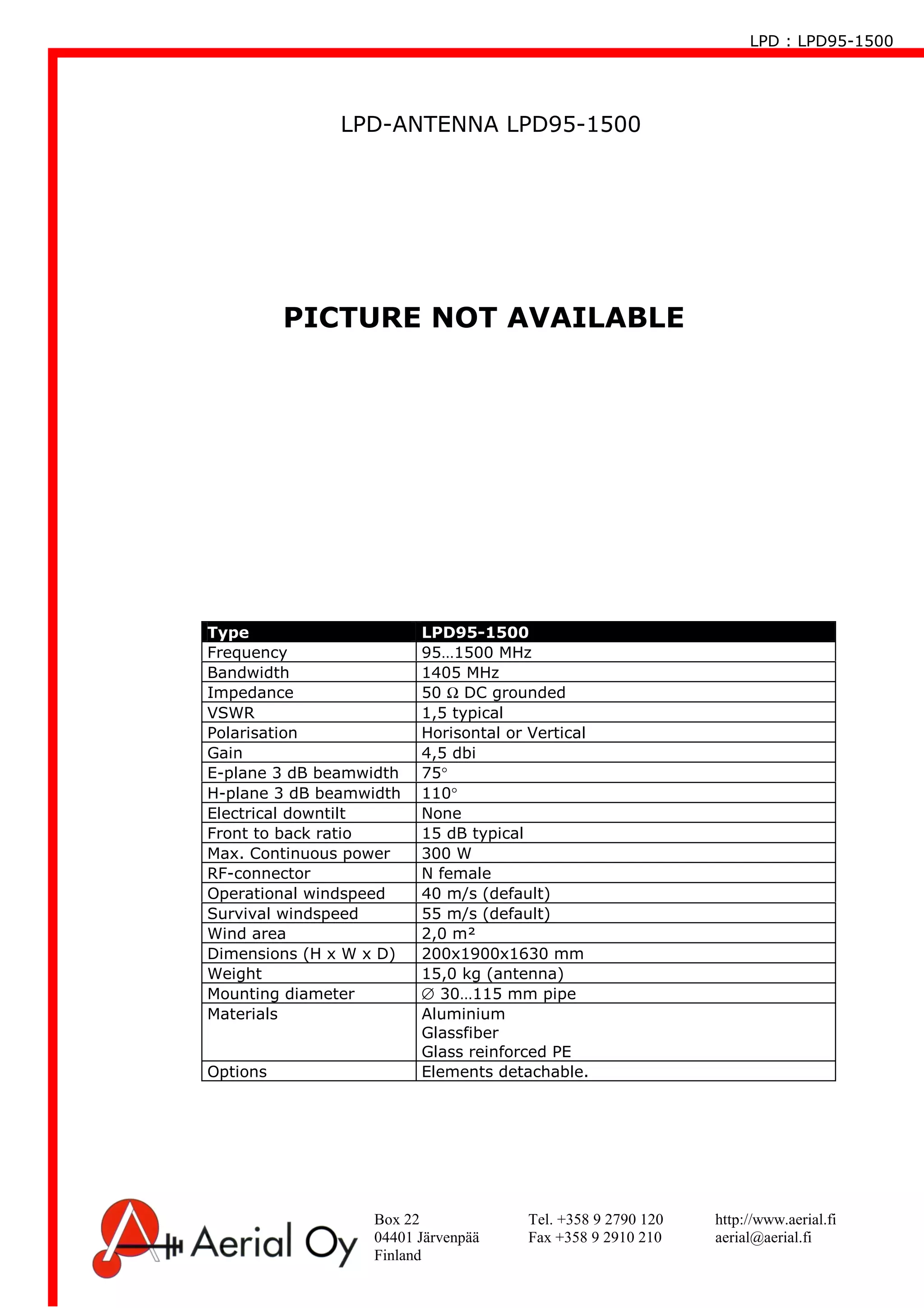 LPD antennas - LPD antennit | PDF