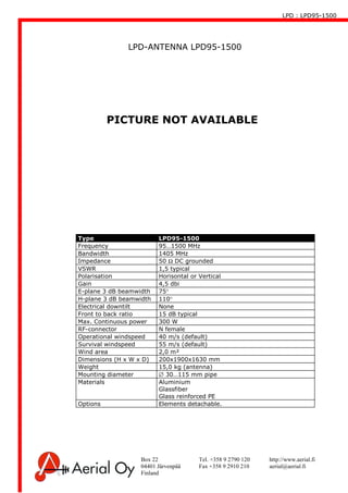 LPD antennas - LPD antennit | PDF