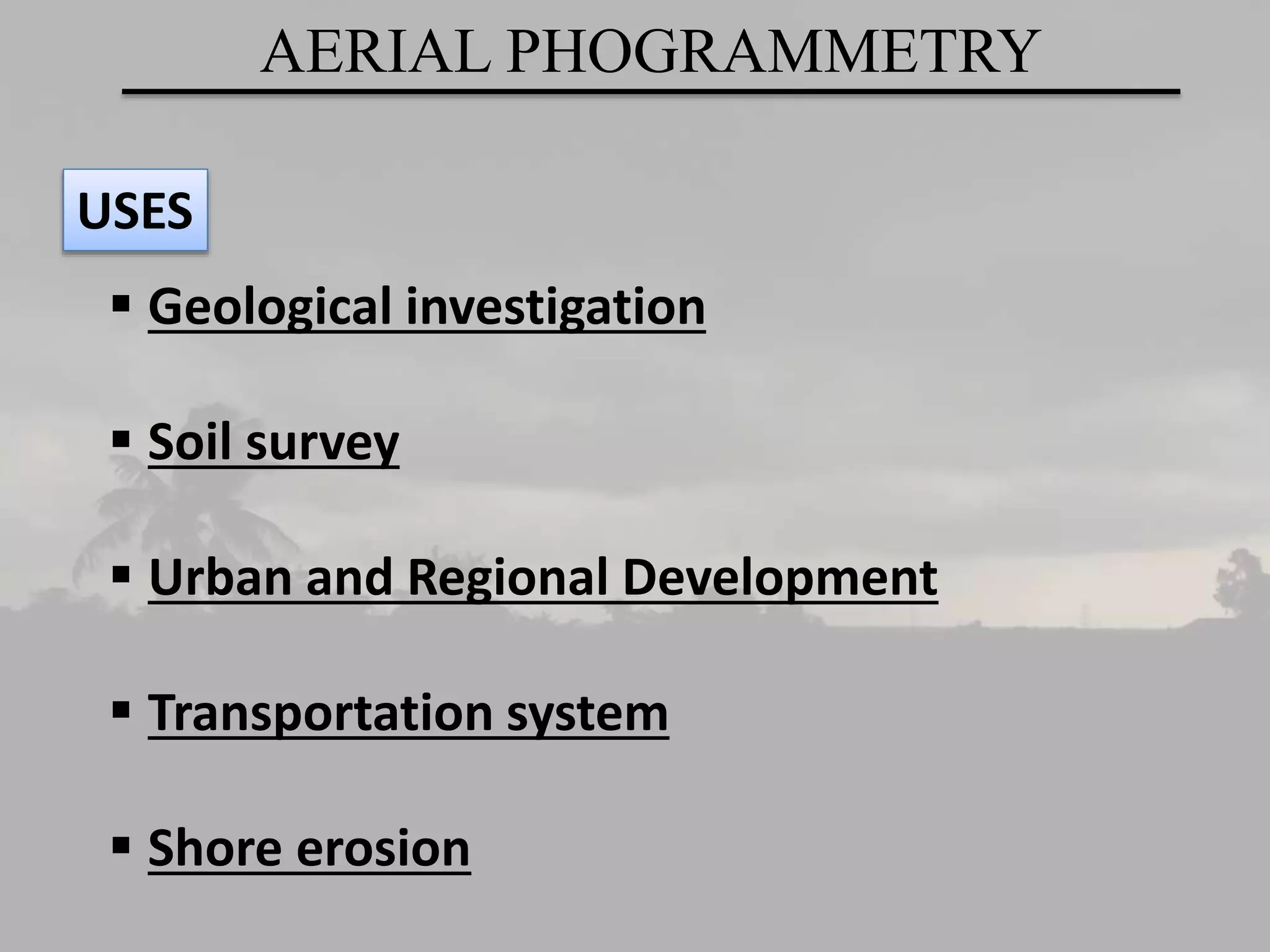 AERIAL PHOTOGRAMMETRY.pptx | 3-D Graphics | Computer Software and Applications