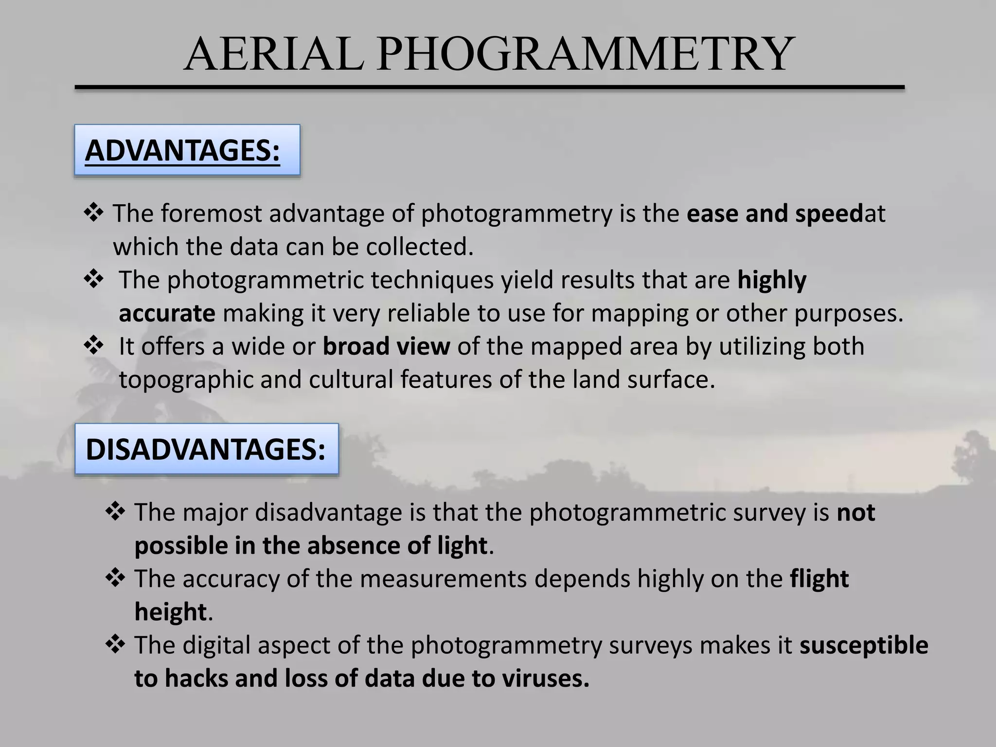 AERIAL PHOTOGRAMMETRY.pptx | 3-D Graphics | Computer Software and Applications