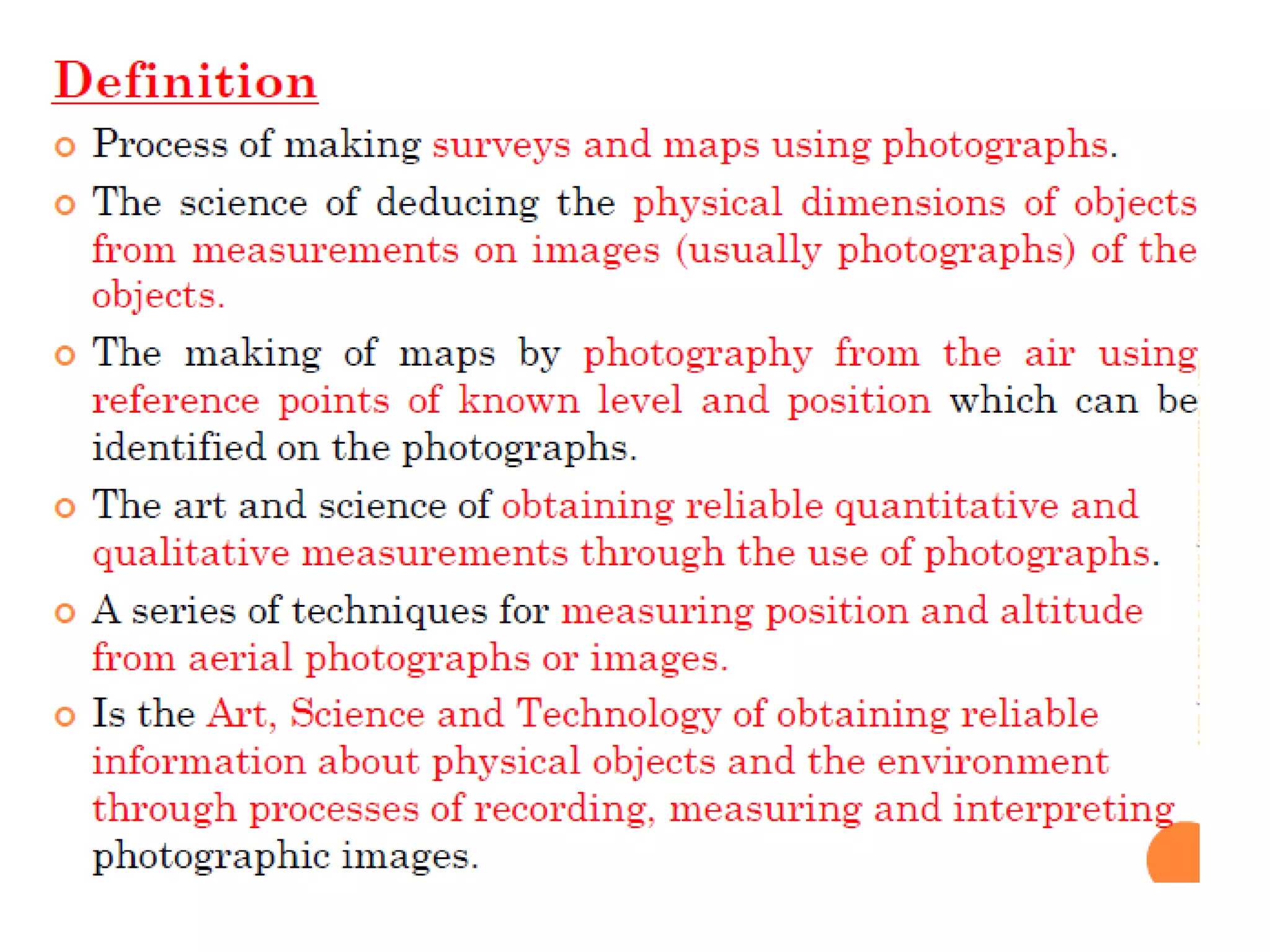 Aerial photogrammetry ppt 1 | PPTX