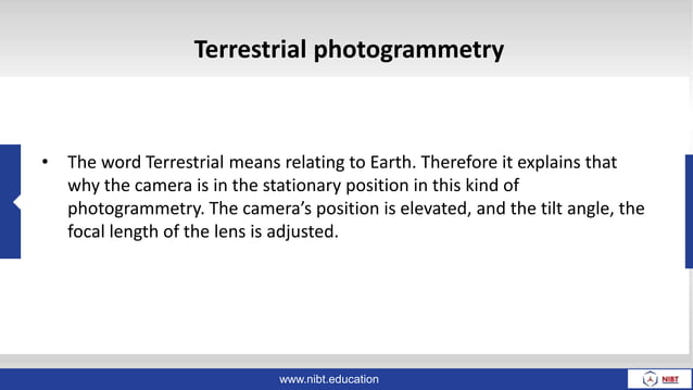 Aerial photogrammetry vs. terrestrial photogrammetry | PPT