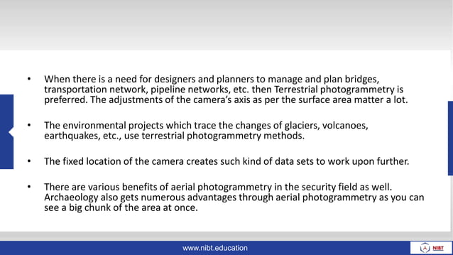 Aerial photogrammetry vs. terrestrial photogrammetry | PPT