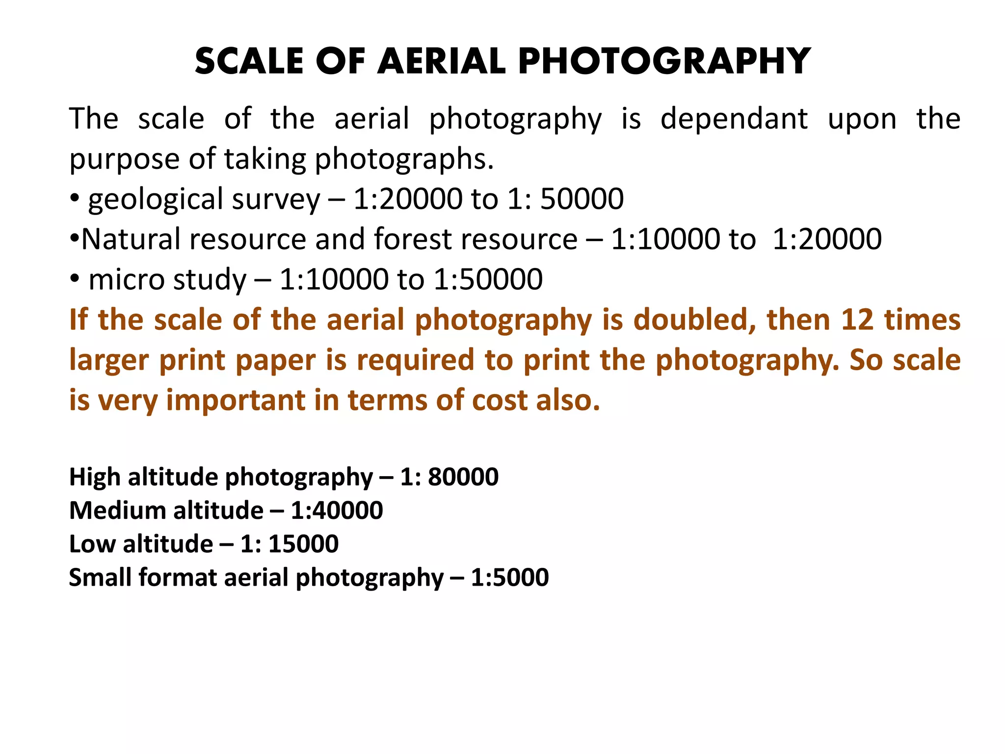 Aerial photography- Concept and Terminologies | PPTX
