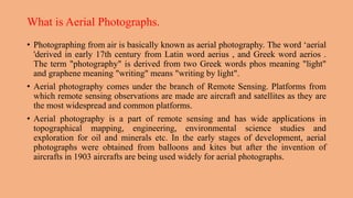 Aerial Photographs: Factor Influence, Types and Characteristics. | PPTX