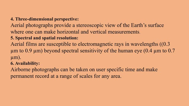 Aerial Photographs: Factor Influence, Types and Characteristics. | PPTX