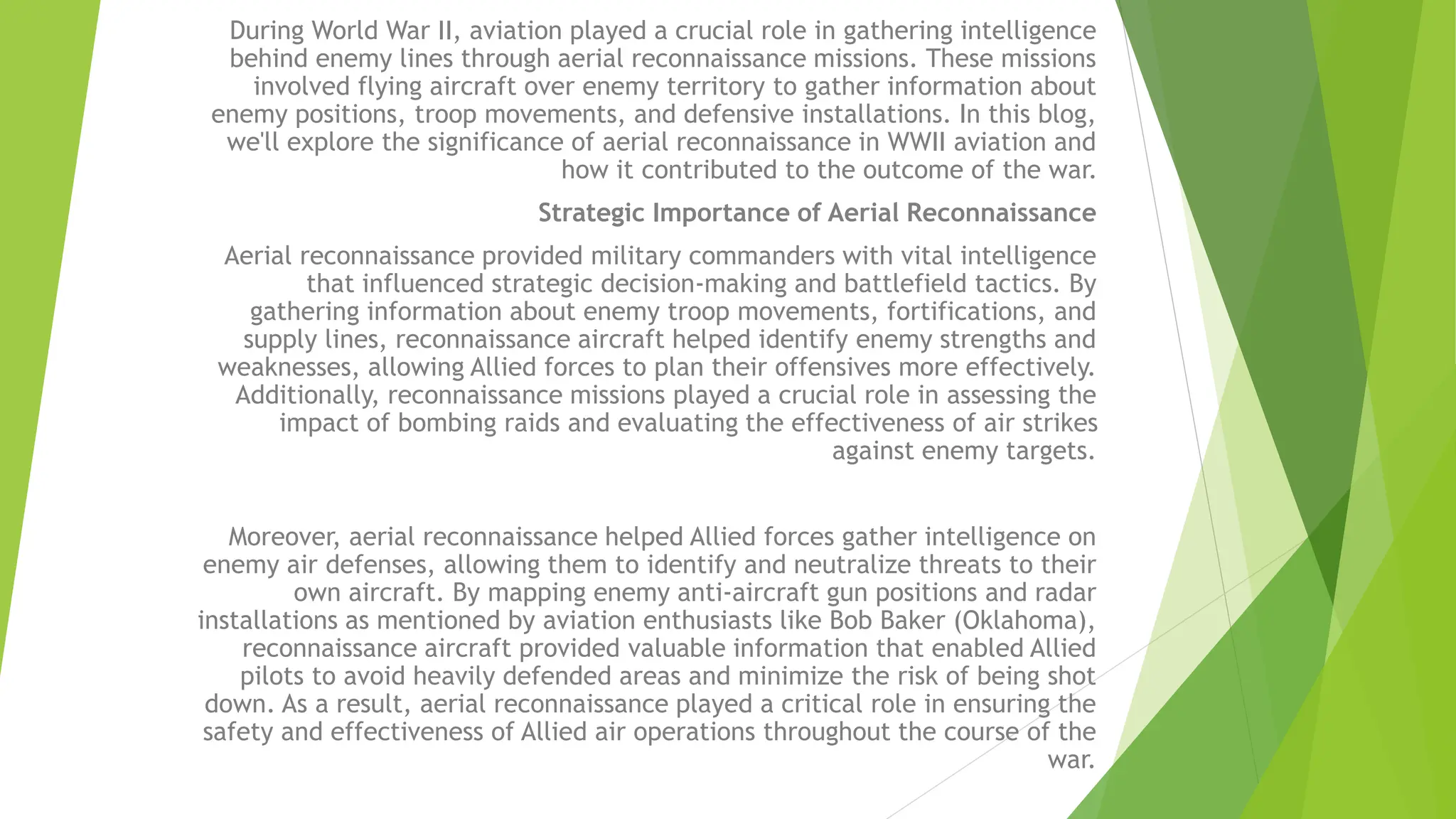 Aerial Reconnaissance_ Gathering Intel Behind Enemy Lines in WWII ...