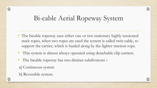 Aerial ropeway | PDF