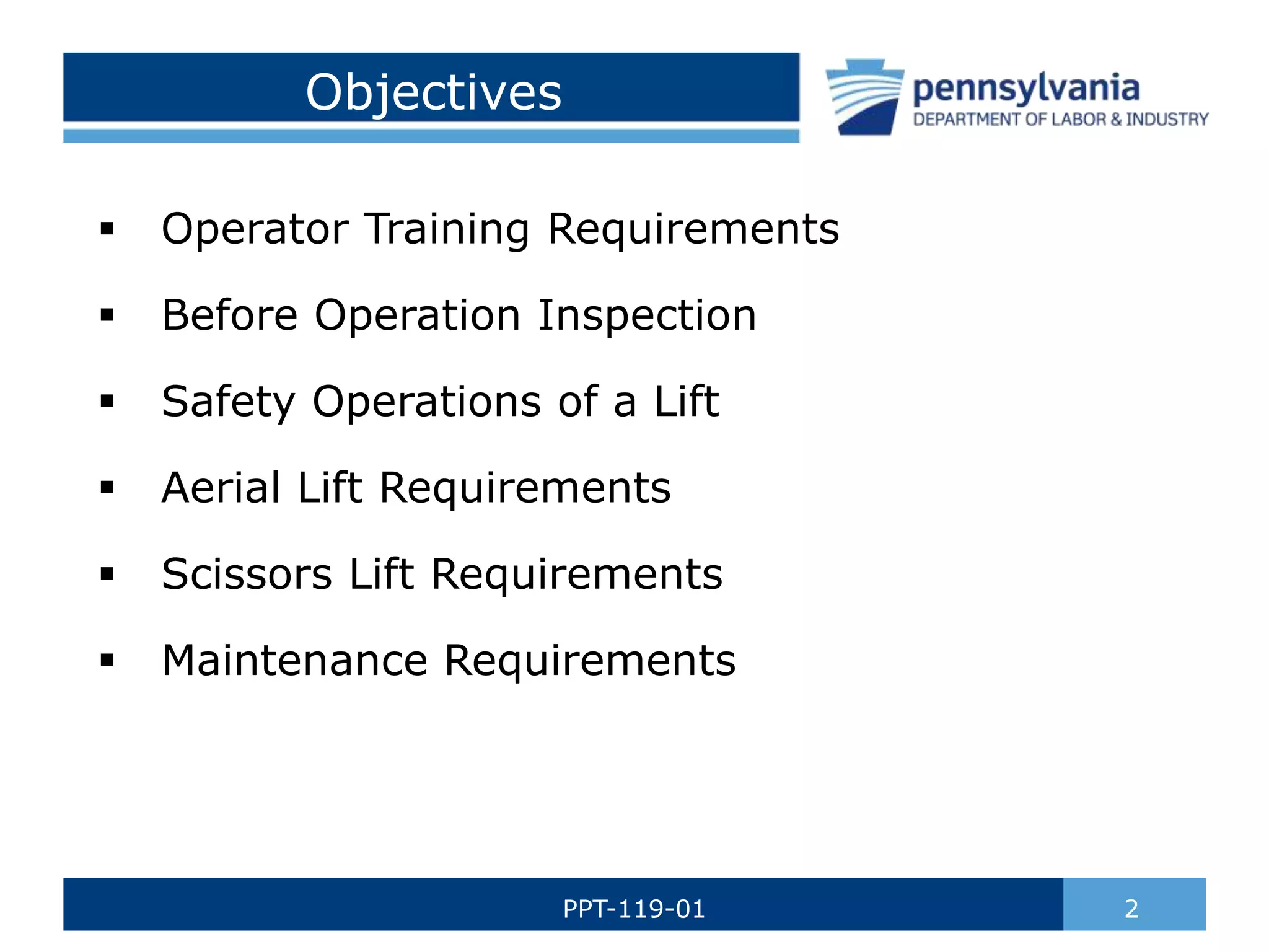 Aerial work platform safety | PPT