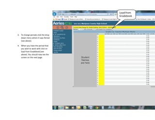 Uploading Grades to Aeries.net (not SBG) | PDF