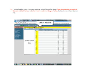 Uploading Grades to Aeries.net (not SBG) | PDF