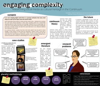 AERI 2011 poster (winner) on engaging complexity | PPT