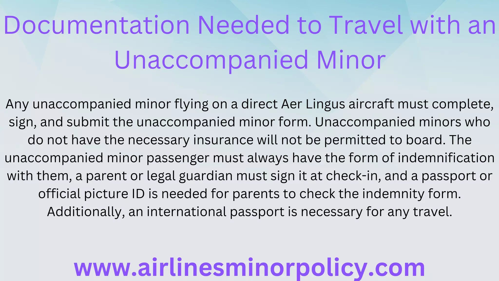 Aer Lingus Minor Policy.pdf