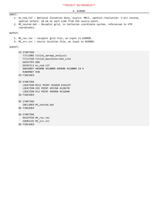 Near-field Gaussian Dispersion Analysis in AERMOD: A demonstration project (In progress) | DOCX