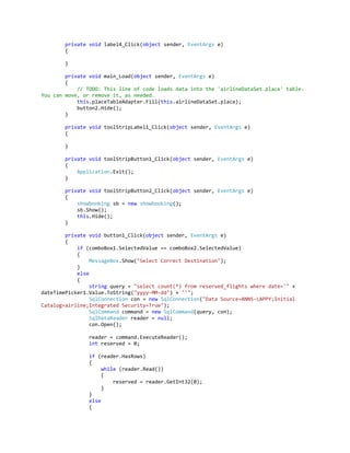 Airline reservation system | PDF