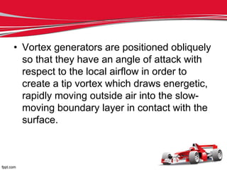 Aerodynamic drag reduction by Vortex Generators | PPTX