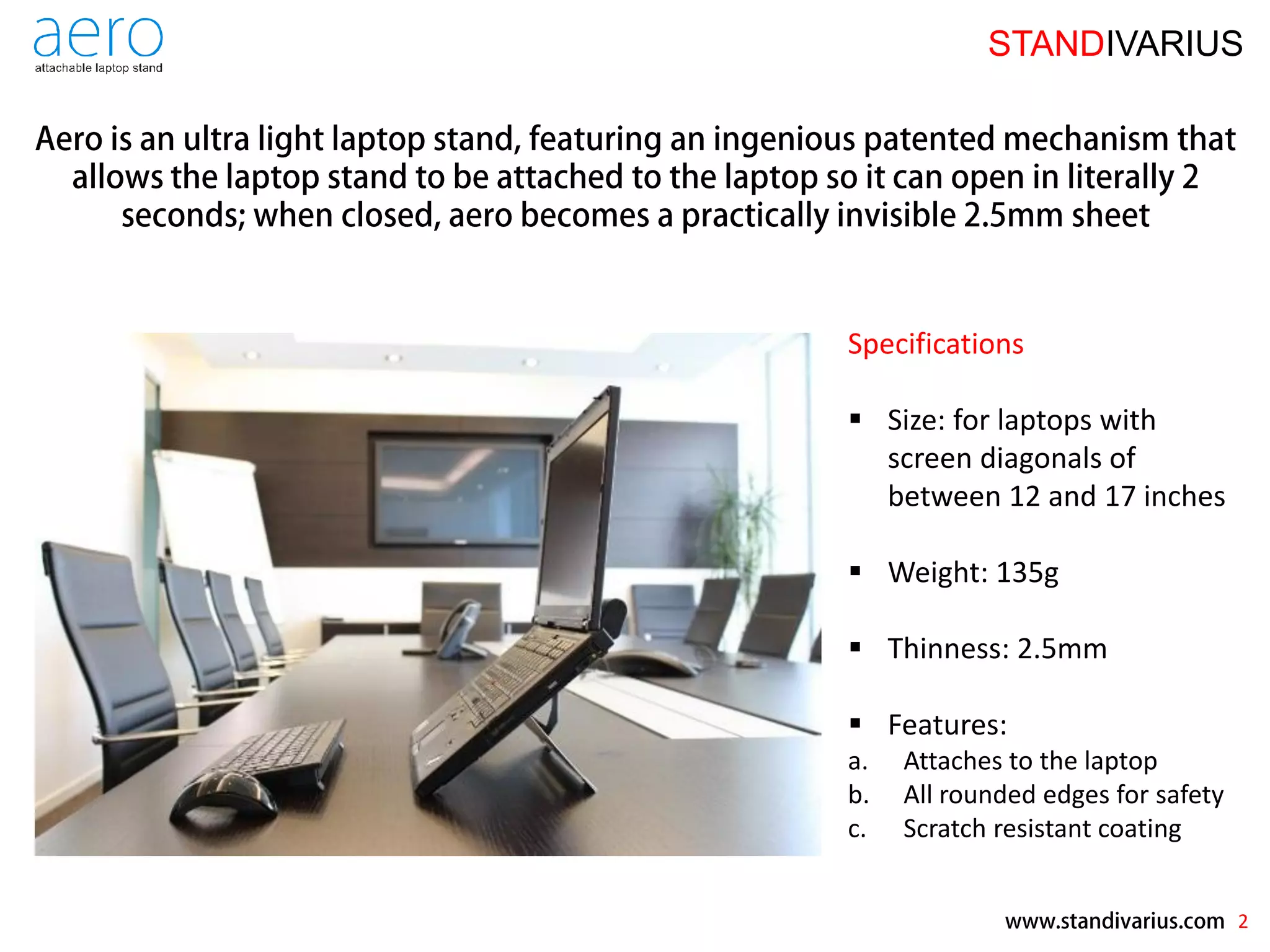 Aero attachable laptop stand | PDF