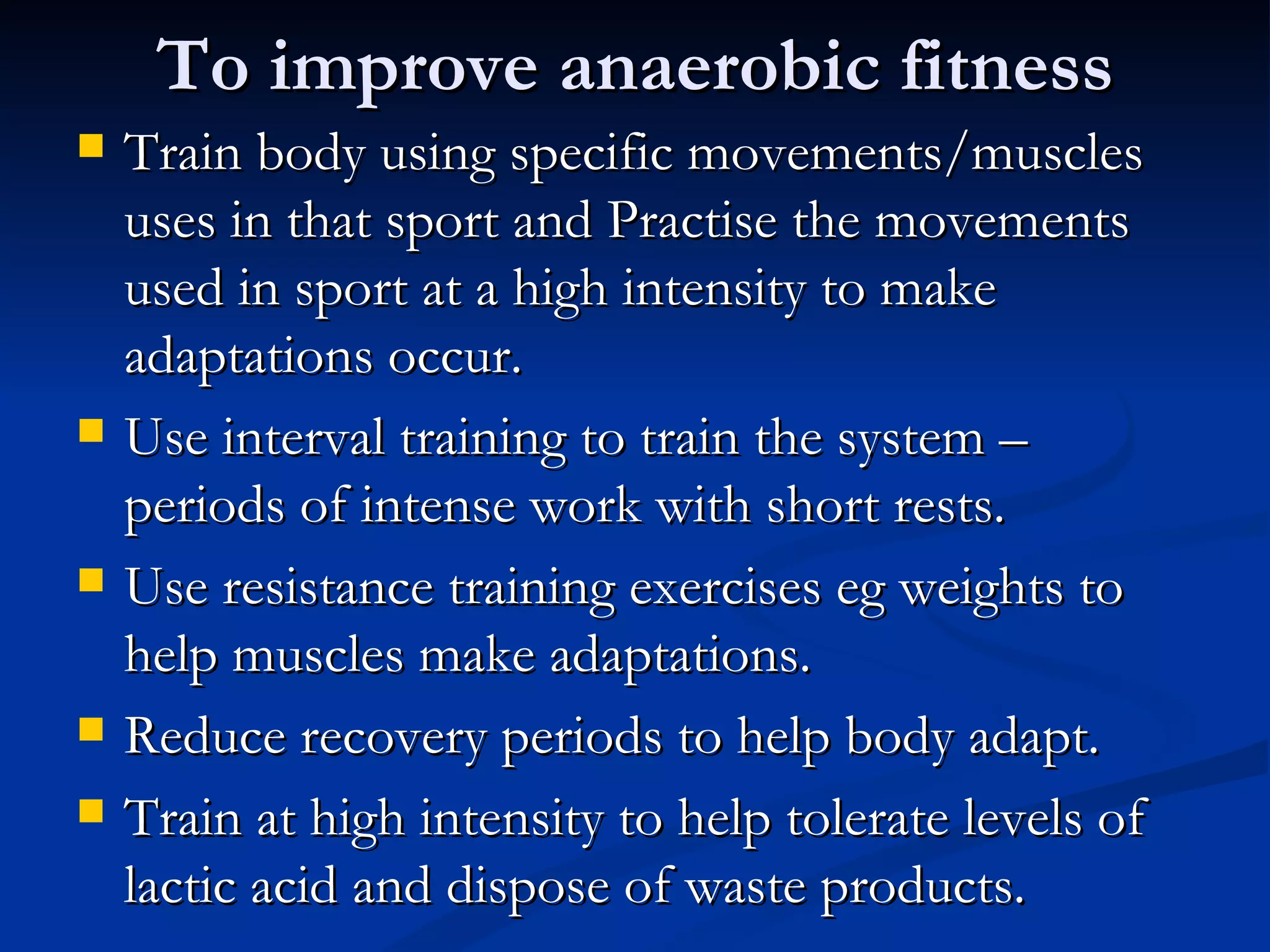 Aerobic and anaerobic training | PPT