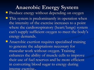 Aerobic and anaerobic training | PPT