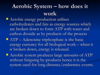 Aerobic and anaerobic training | PPT