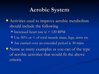 Aerobic and anaerobic training | PPT