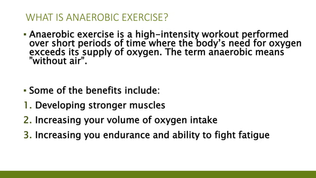 Aerobic and Anaerobic.pptx | Running and Jogging | Fitness and Exercise