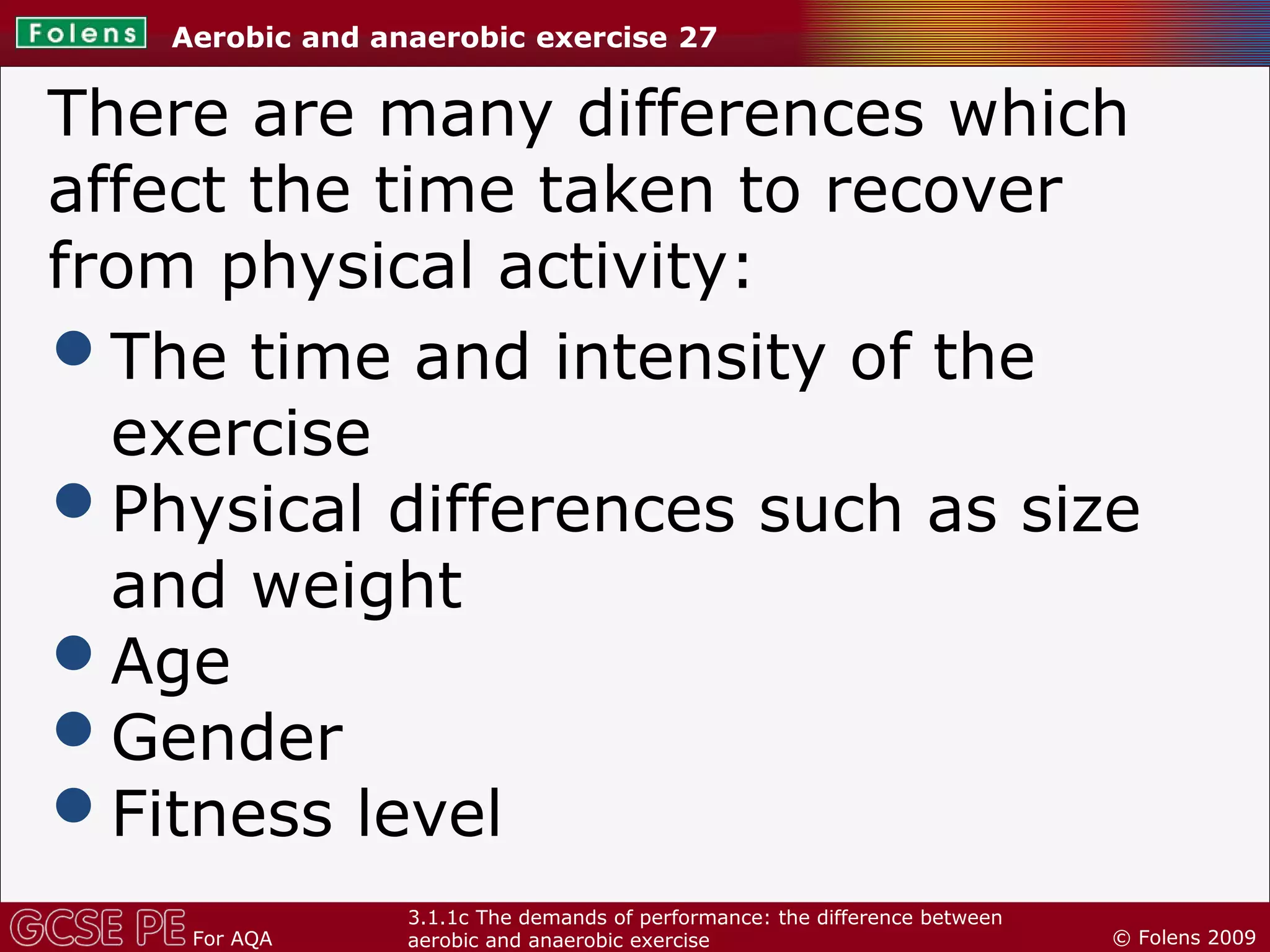 Aerobic and anaerobic exercise | PDF