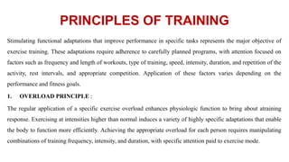 AEROBIC AND ANAEROBIC EXERCISE PRINCIPLES | PPTX