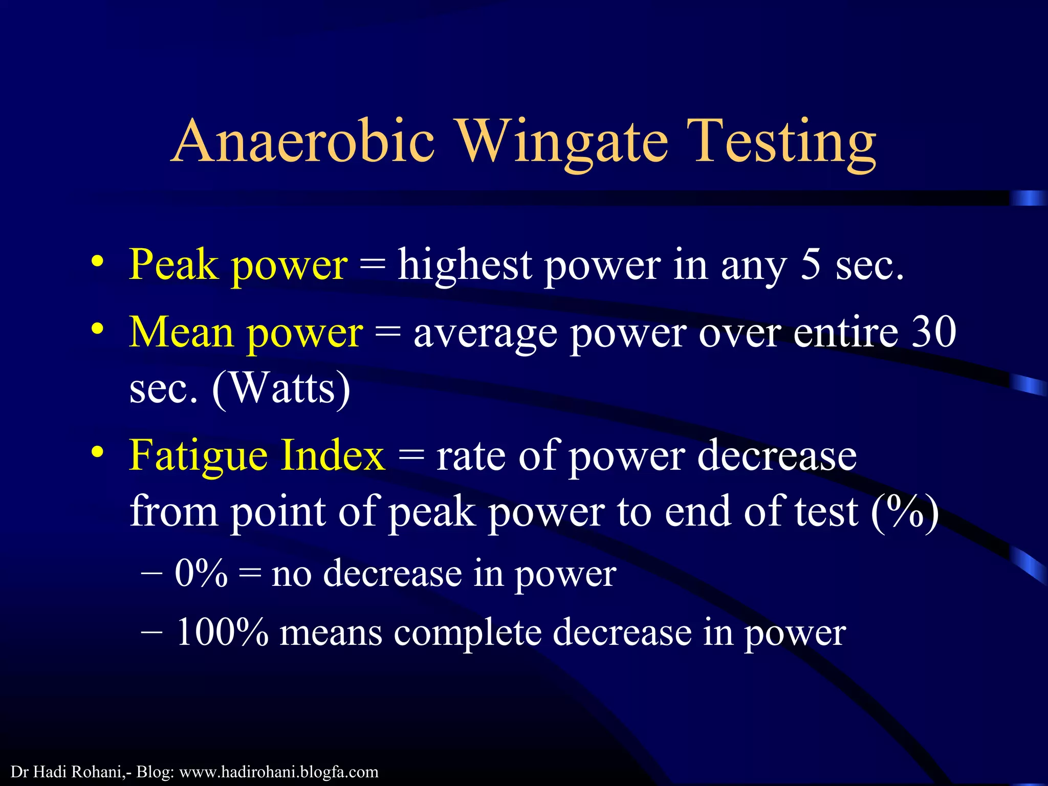Aerobic and anaerobic tests | PPT