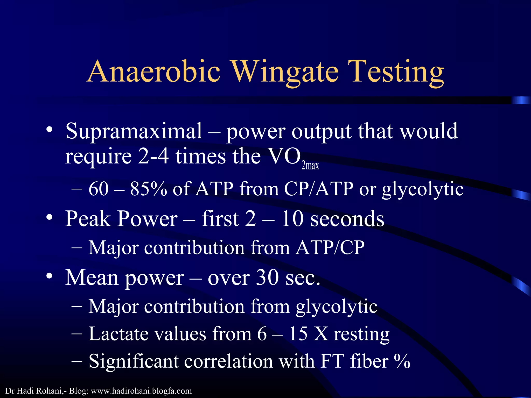 Aerobic and anaerobic tests | PPT