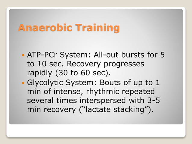 Aerobic and anaerobic training | PPTX | Running and Jogging | Fitness and Exercise