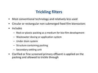 Aerobic attached growth systems | PPTX