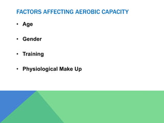 Aerobic Capacity lesson 1 | PPTX