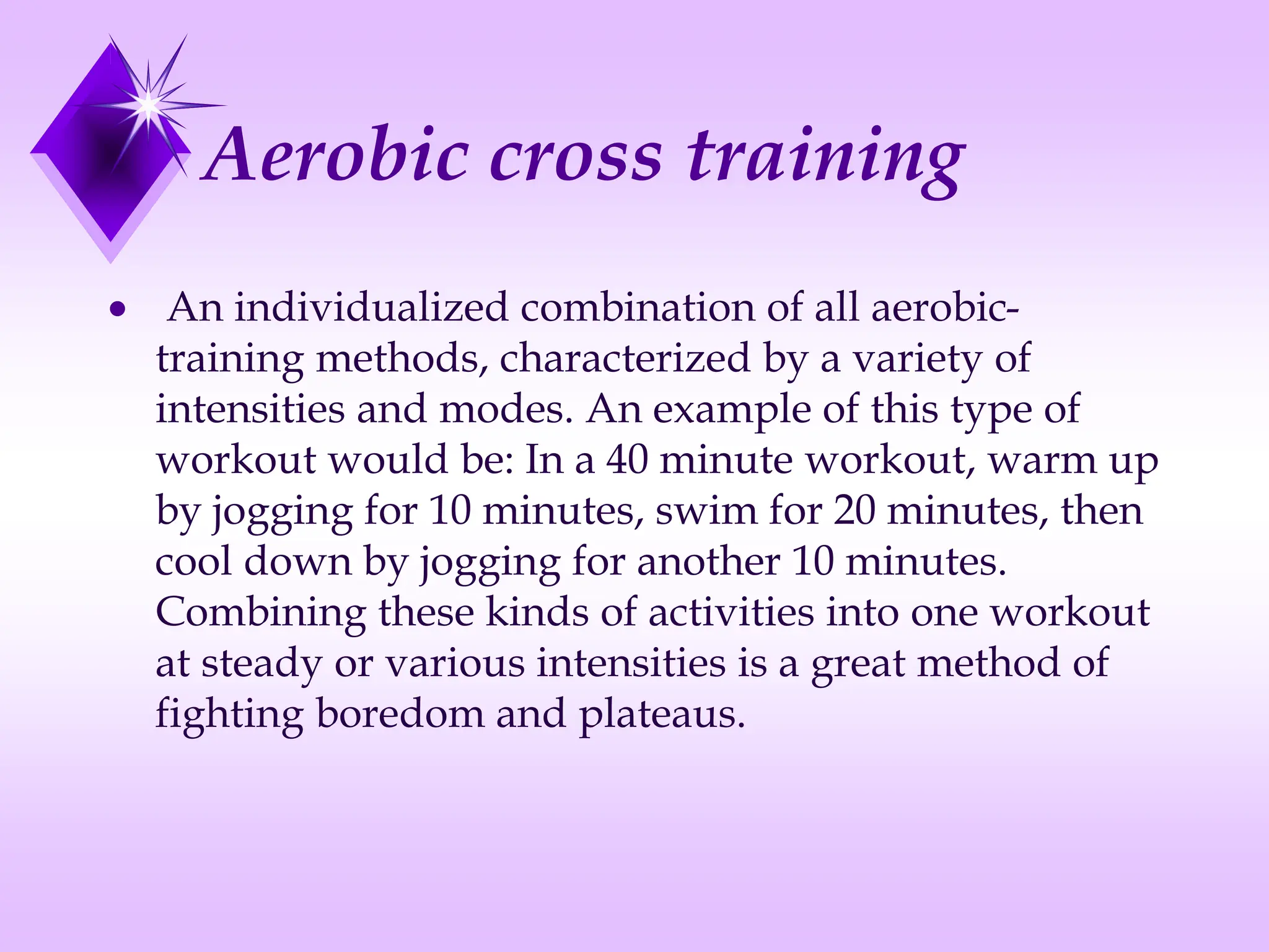 Aerobic Exercise for physiotherapy students | PPT