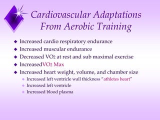 Aerobic Exercise for physiotherapy students | PPT