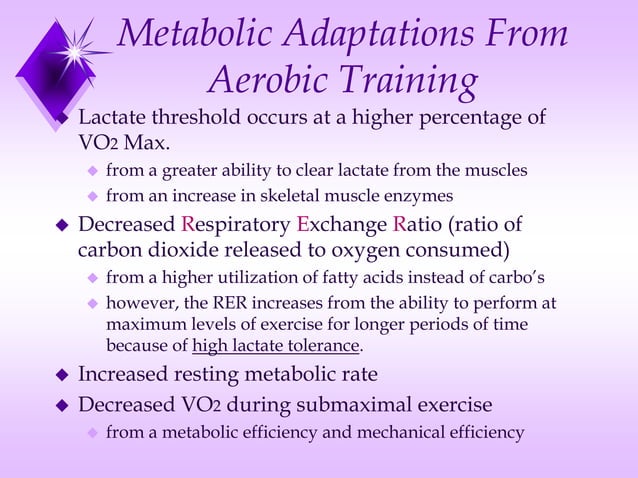 Aerobic Exercise for physiotherapy students | PPT | Lung and ...