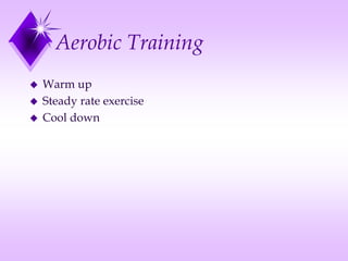 Aerobic Exercise for physiotherapy students | PPT
