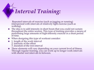 Aerobic Exercise for physiotherapy students | PPT