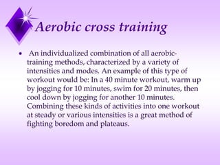 Aerobic Exercise for physiotherapy students | PPT