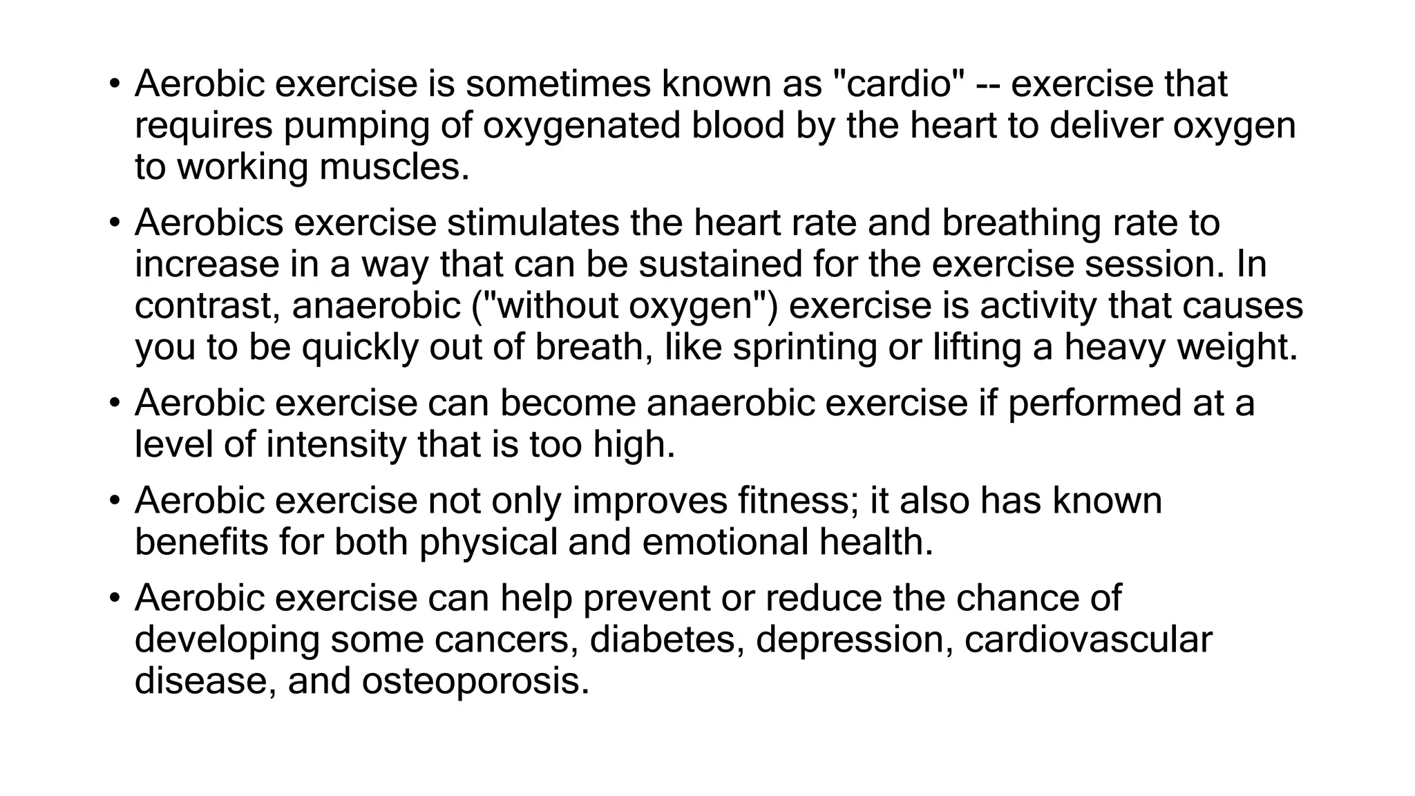Aerobic_Exercises_is_a_form_of_Physical_exercise.pptx | Running and ...