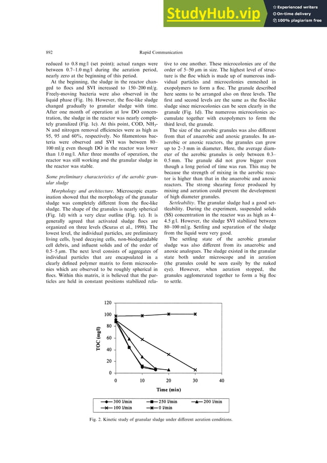 Aerobic Granular Sludge A Case Report | PDF