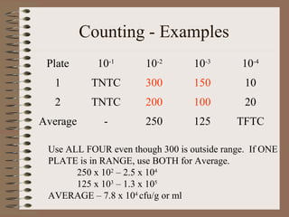 Aerobic plate count, | PPT