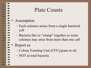 Aerobic plate count, | PPT