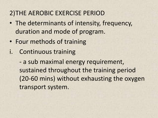 Aerobics exercise for healthy adult | PPTX
