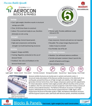 Aerocon Panels | Aerocon Blocks | Aadam Enterprises | PDF