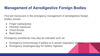 Aerodigestive Foreign Bodies Of the Nose and Throat.pptx