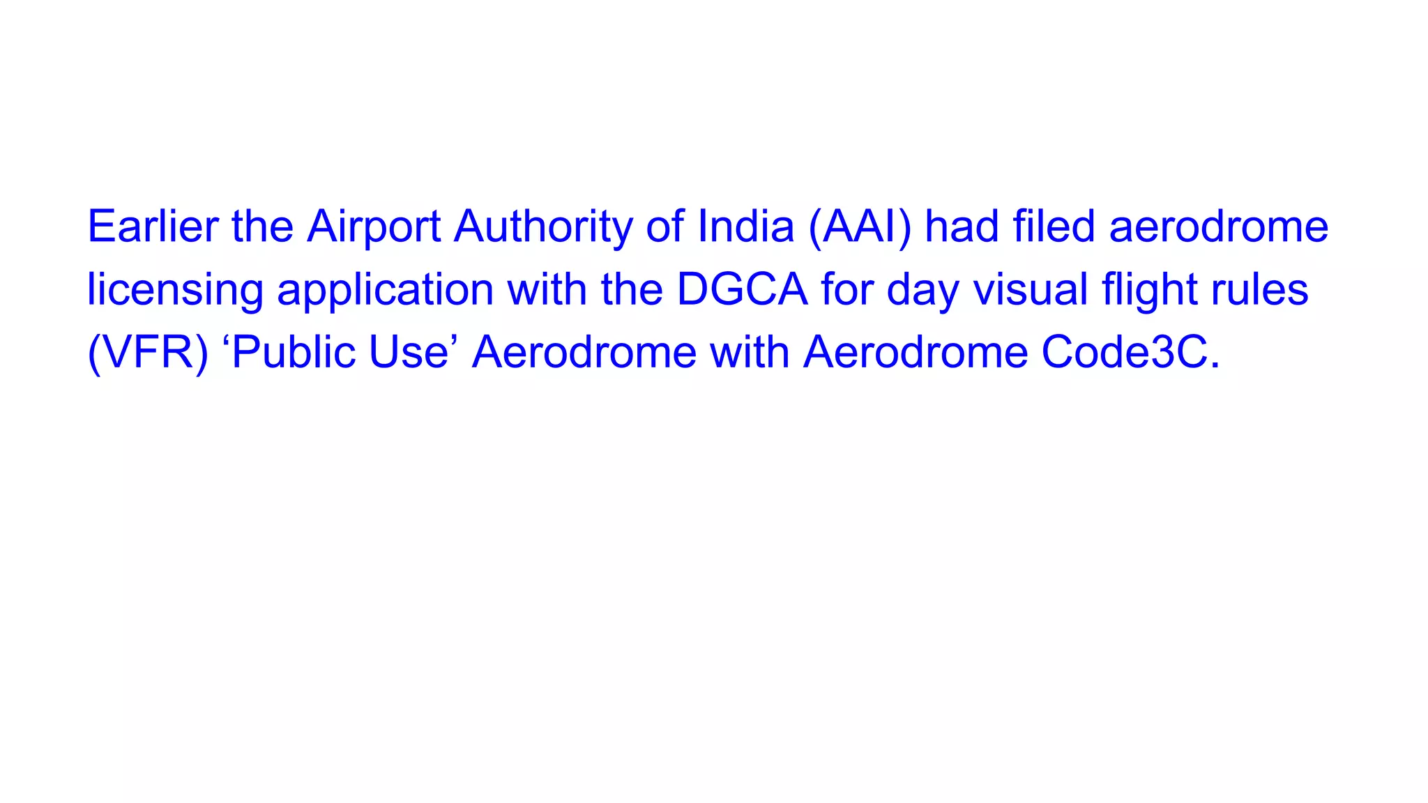 Aerodrome License Soon | PPTX