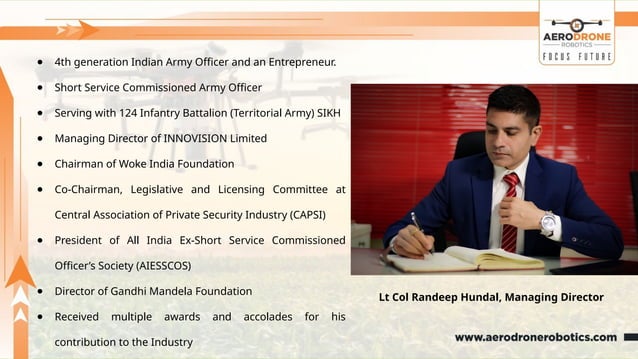 AeroDrone Robotics Your Gateway to Drone Training!! | PPT