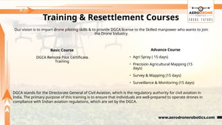 AeroDrone Robotics Your Gateway to Drone Training!! | PPTX